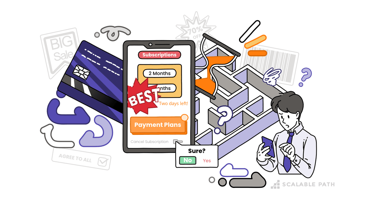 What are Dark Patterns? Examples of Deceptive Design in UX | Scalable Path